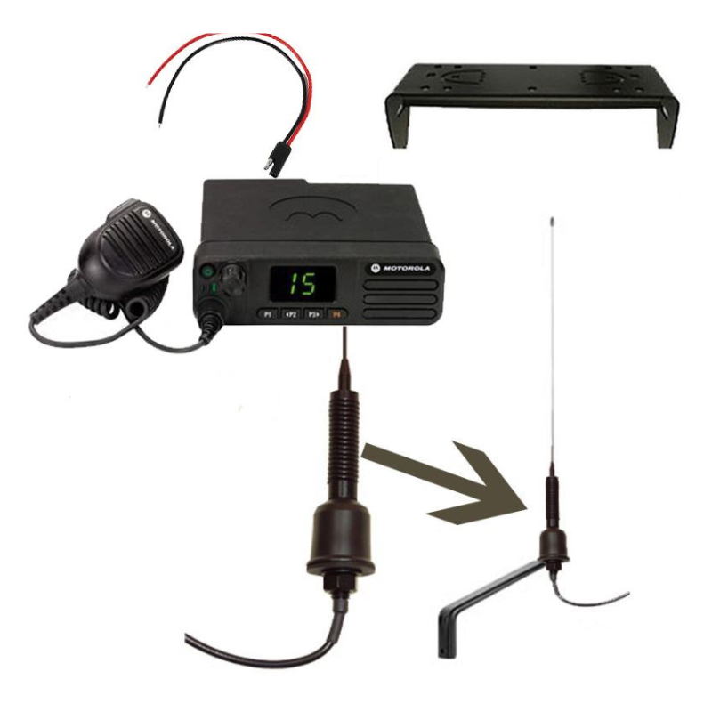 Refurbished Motorola DM4400 VHF - Agricultural Radio Kit